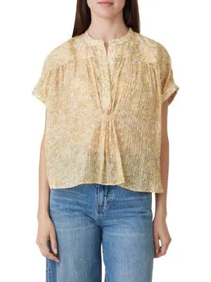 Habitual Habitual Half Placket Blouse Sunlight Combo
