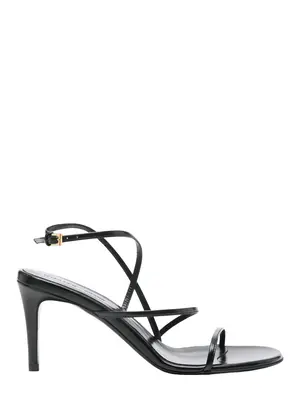 Khaite 75mm Loop Sandals - Black