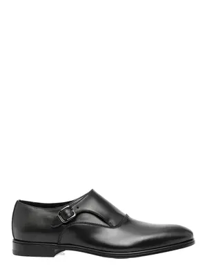 FERRAGAMO Leather Loafers - Black