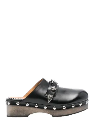 Toga 45mm Leather Mules - Black