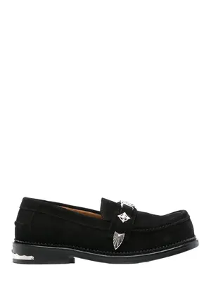 Toga Square Loafers - Black
