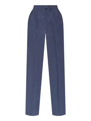 Etro Floral-print Trousers - Blue