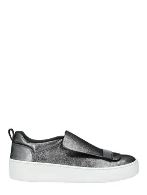 SERGIO ROSSI Leather Sneakers - Grey