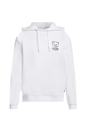 Moschino Cotton-elastane Fleece Sweatshirt With Logo - White