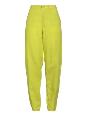 Emporio Armani Linen Tapered Pants - Green