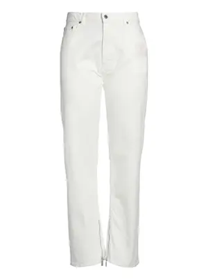 OFF-WHITE™ Straight-leg Jeans With Zips - White