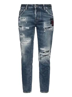 Dsquared2 Distressed Skinny Jeans - Blue