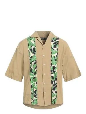 Dsquared2 Shirt Khaki Size Cotton, Polyamide - Beige