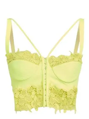 Versace Acetate-blend Corset Top - Yellow