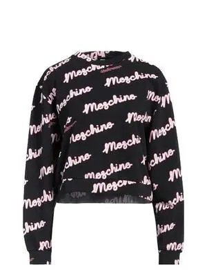 Moschino Cotton-blend French Terry Sweatshirt - Black