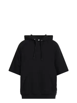 Moschino Hooded Short Sleeve Sweatshirt - Black