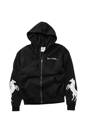 POST MALONE X Hd Horsepower Full Zip Hoodie - Black