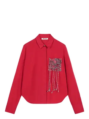 Ports 1961 Embellished Shirt - Red