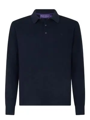Ralph Lauren Purple Label Logo-embroidered Polo Shirt - Blue