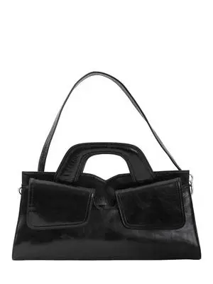 Jeffrey Campbell Jeffrey Campbell Lorelai Leather Satchel Black
