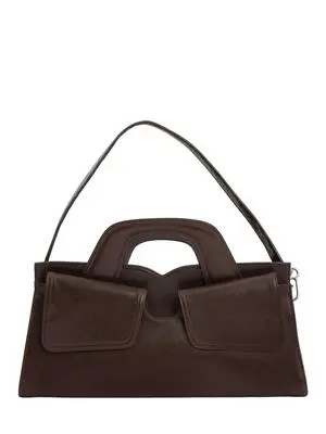 Jeffrey Campbell Jeffrey Campbell Lorelai Leather Satchel Brown