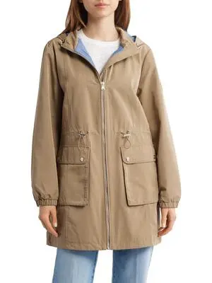 Ralph Lauren Cinch Waist Hooded Anorak Jacket - Madison Tan