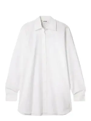 BETTTER Oversized Cotton-poplin Shirt - White