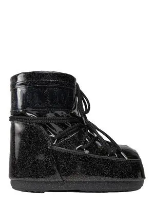 Moon Boot Icon Glitter Low Boot - Black