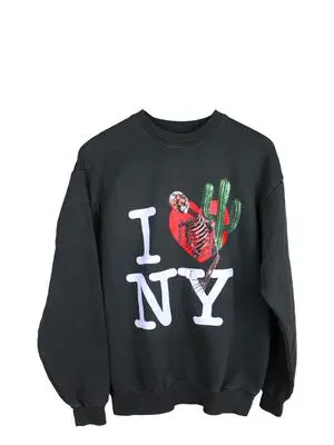 TRAVIS SCOTT Astroworld I Love Ny Crewneck Sweatshirt - Black