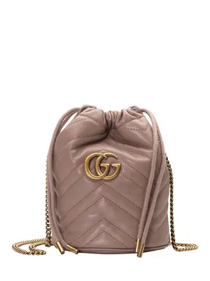 Gucci Gg Marmont 2.0 Mini Bucket Bag - Pink