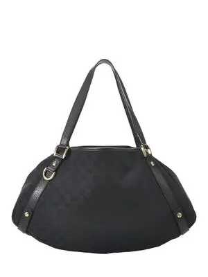 Gucci Gg Canvas Abbey Tote - Black