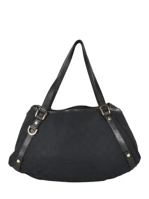 Gucci Gg Canvas Abbey Tote - Black