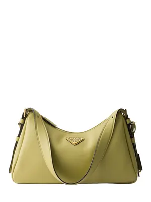 Prada Aimée Medium Leather Shoulder Bag - Pistachio