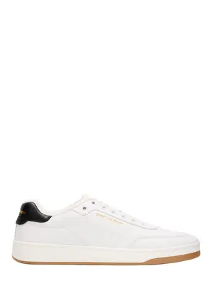 Saint Laurent Saint Laurent SL/61 Leather Low-Top Sneakers White/black