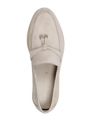 Marc Fisher Yanelli Suede Slip-on Loafers - Taupe