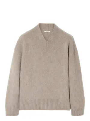 THE ROW Fayette Oversized Cashmere Sweater - Brown