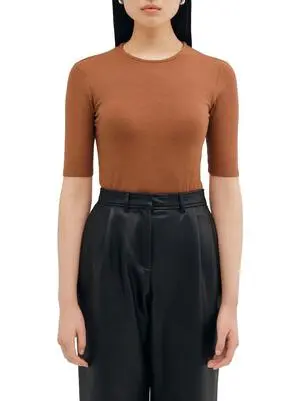 MARCELLA Two Lines By Marcella Seneca Rib Top