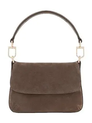 Giorgio Armani La Prima Soft Small Bag In Suede - Brown