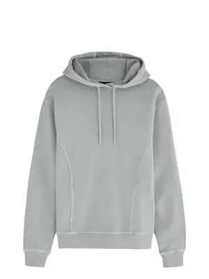 HOMIES MARBELLA Homies Club Logo Hooded Cotton Sweatshirt - Light Grey