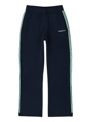 Casablanca Tennis Logo-embroidered Wool Track Pants - Navy