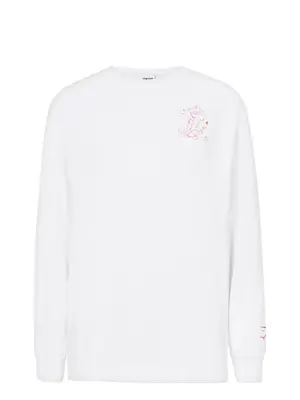 GYMSHARK Graphic-print Cotton Sweatshirt - Gs White