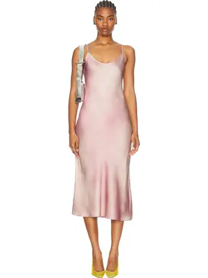 Acne Studios Darma Strappy Midi Dress - Multi Pink