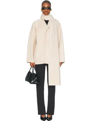 EAVES Osher Wool Coat - Ivory
