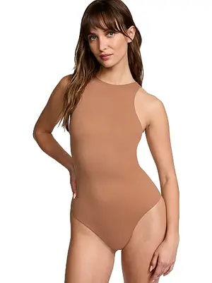 Victoria's Secret Bodywear Feathersoft™ Innovation Tank Bodysuit - Beige