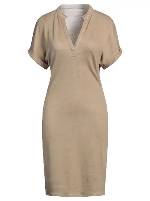 Majestic Filatures Linen Mini Dress - Beige