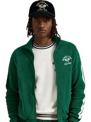 Ralph Lauren Ralph Lauren Embroidered Terry Track Jacket Tennis Green