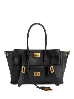 Balenciaga Bel Air Mini Leather Tote - 1000 Black