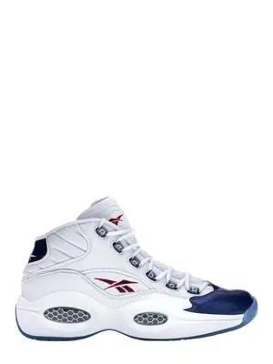 REEBOK Question Mid White/pearlized Navy/red