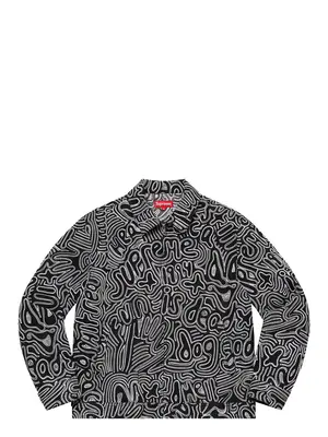 Supreme Chainstitch Denim Jacket - Black