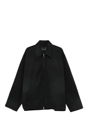 Balenciaga Logo-embroidered Jacket - Black