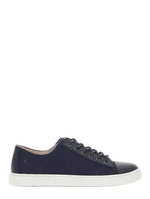 Frye Ivy Canvas Low Lace Sneakers - Navy