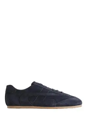 Cos Minimal Leather Sneakers - Navy