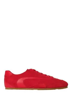 Cos Minimal Leather Sneakers Red