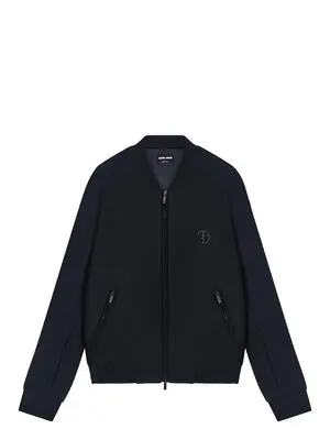 Giorgio Armani Technical Waffle Blouson - Black