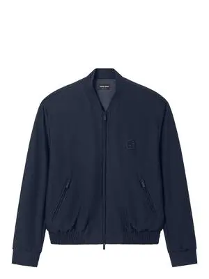 Giorgio Armani Technical Waffle Blouson - Navy Blue